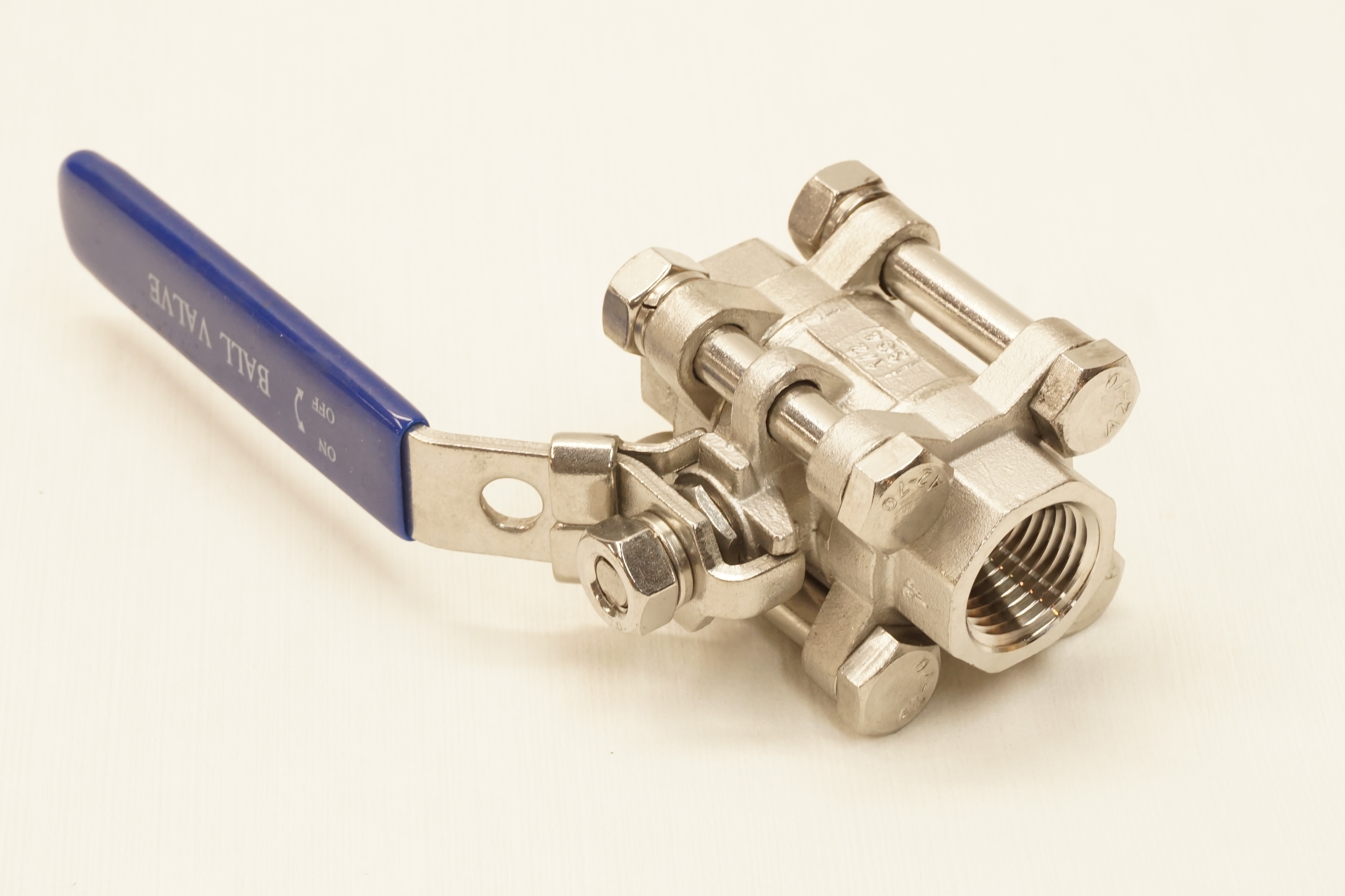 304 1/2 Stainless Steel 3 Piece Ball Valve