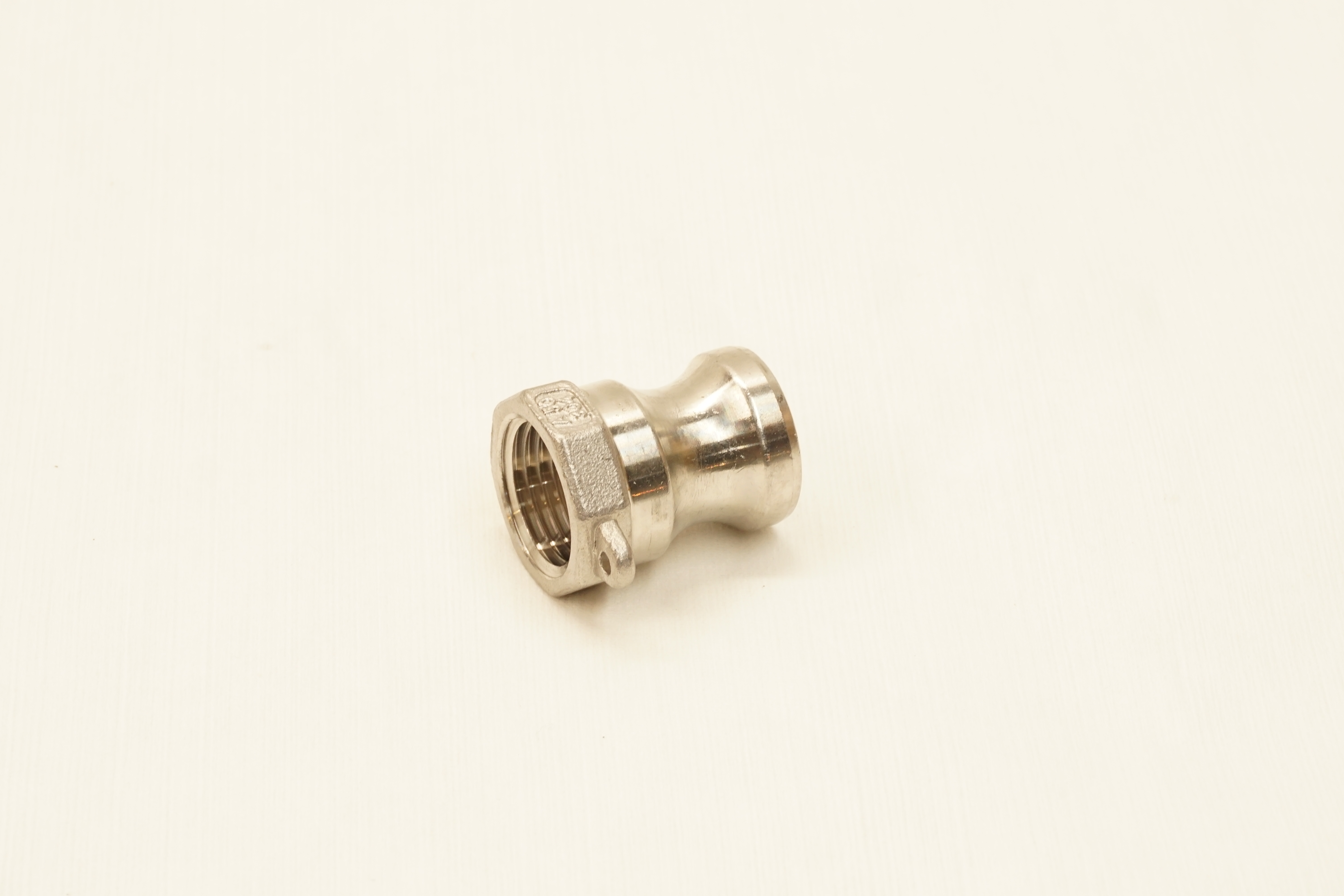 1/2" Female NPT x 1/2" Male Cam Lock in Stainless Steel